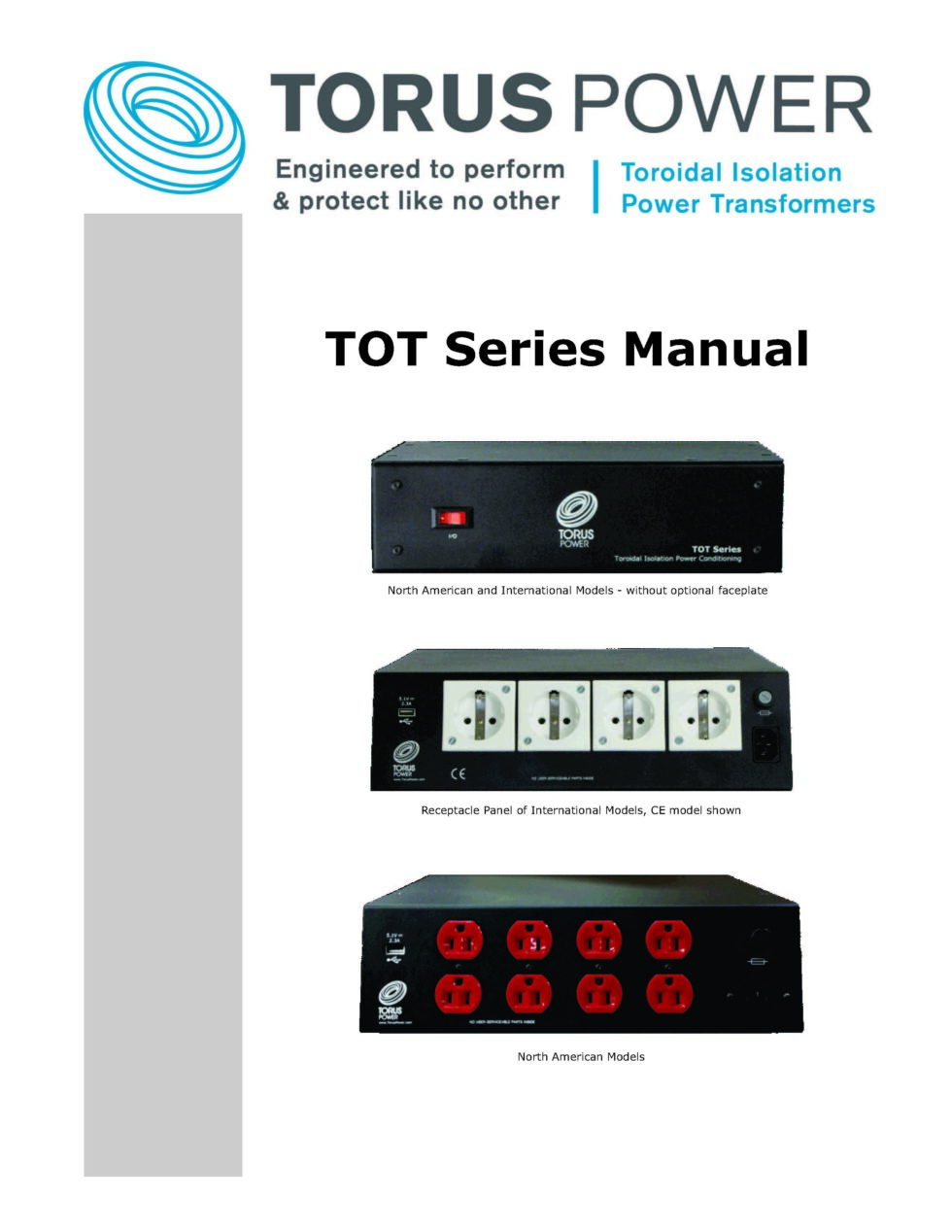 Torus Power Product Manuals